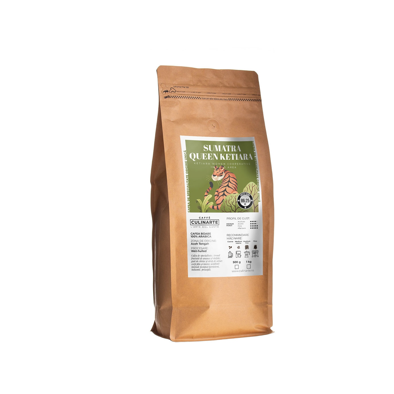 Cafea Boabe Sumatra Queen Ketiara, Culinarte, 1 kg - eMAG.ro