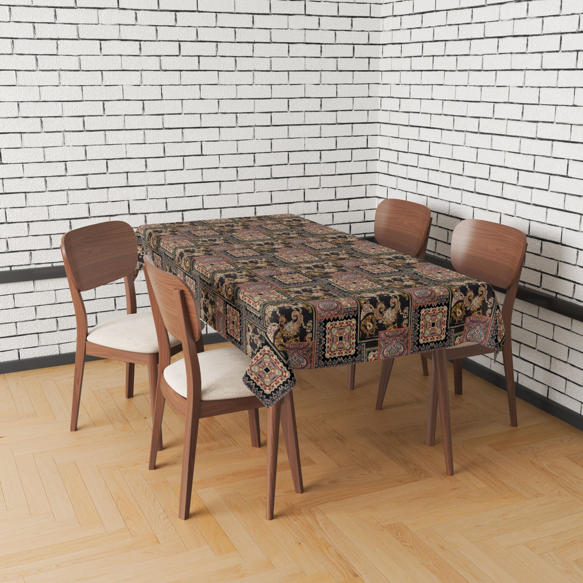 Fata de masa, Model de covor, Poliester, Dreptunghi, Dimensiune: 140 cm ...