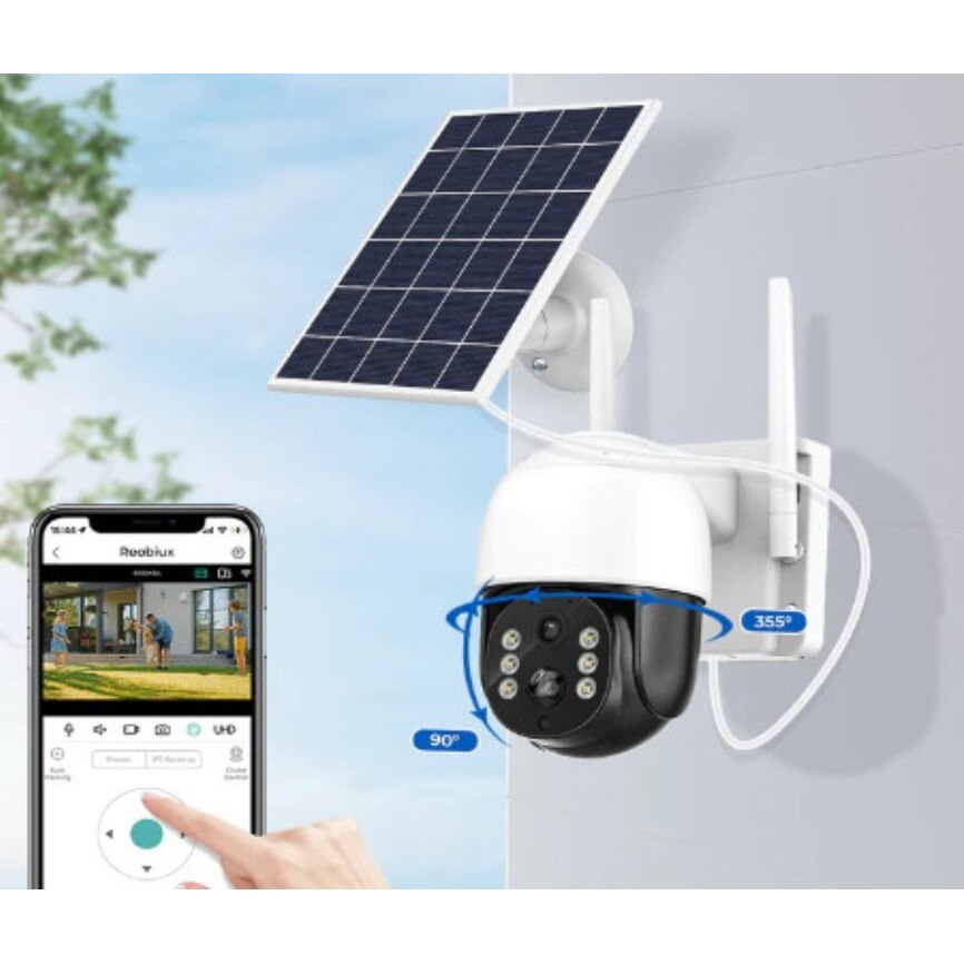 Camera Supraveghere PENDAN PTZ Camera, 4G cu Panou Solar, Microfon si ...
