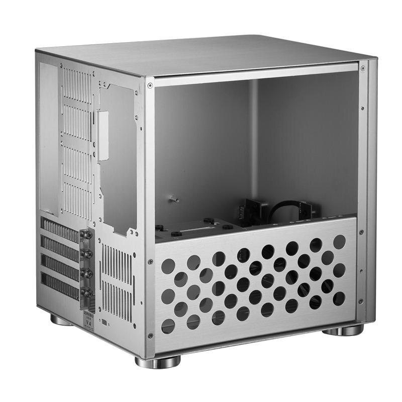 Carcasa Jonsbo V4, Cube Tower, Fara sursa, mITX, mATX Argintiu - eMAG.ro