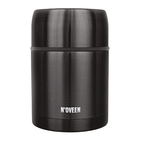 Termos pentru supa/mancare NOVEEN TB945 600ml, Perete dublu, Inox, Husa ...