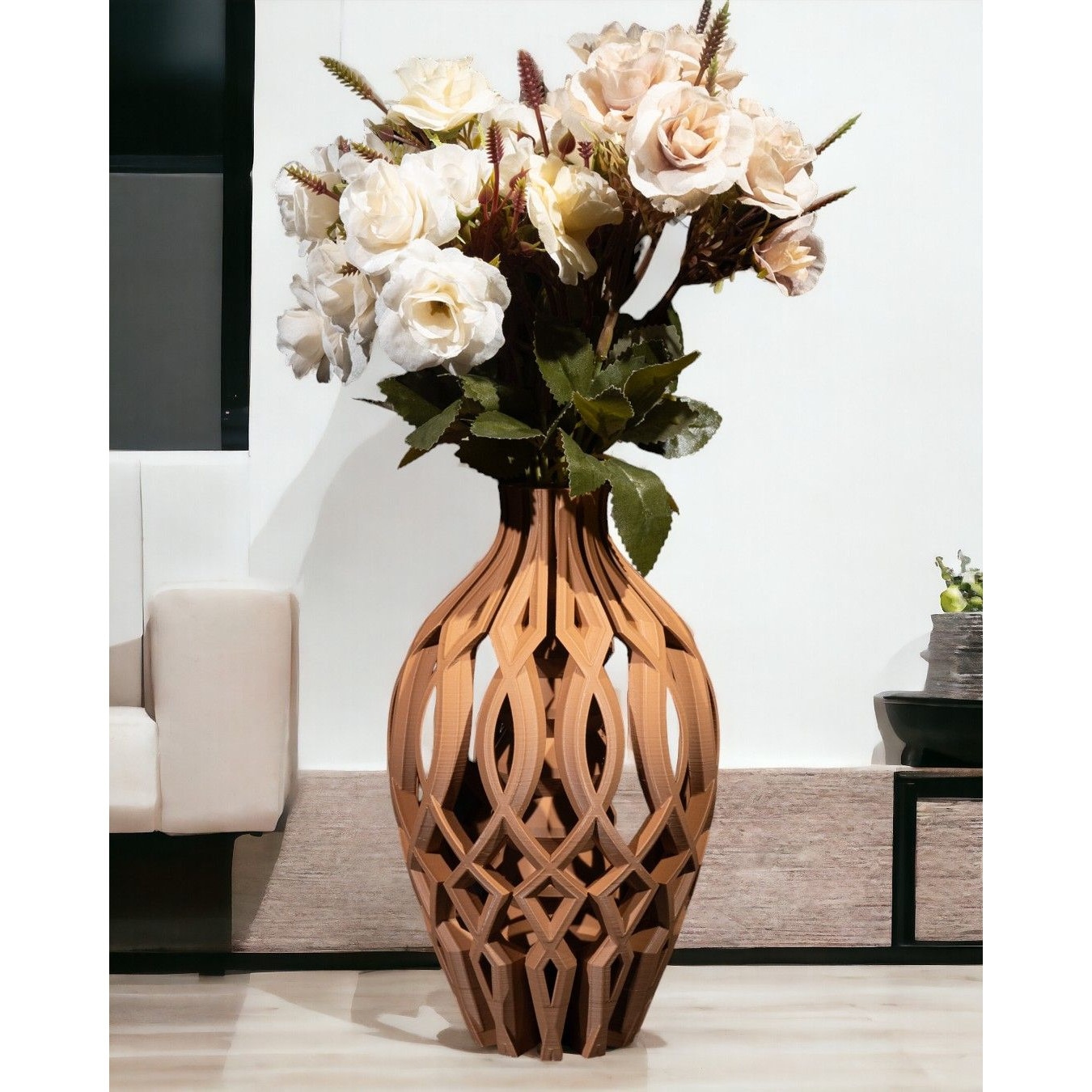 Vaza de Flori Vista, plastic, aramiu, 22 cm - eMAG.ro