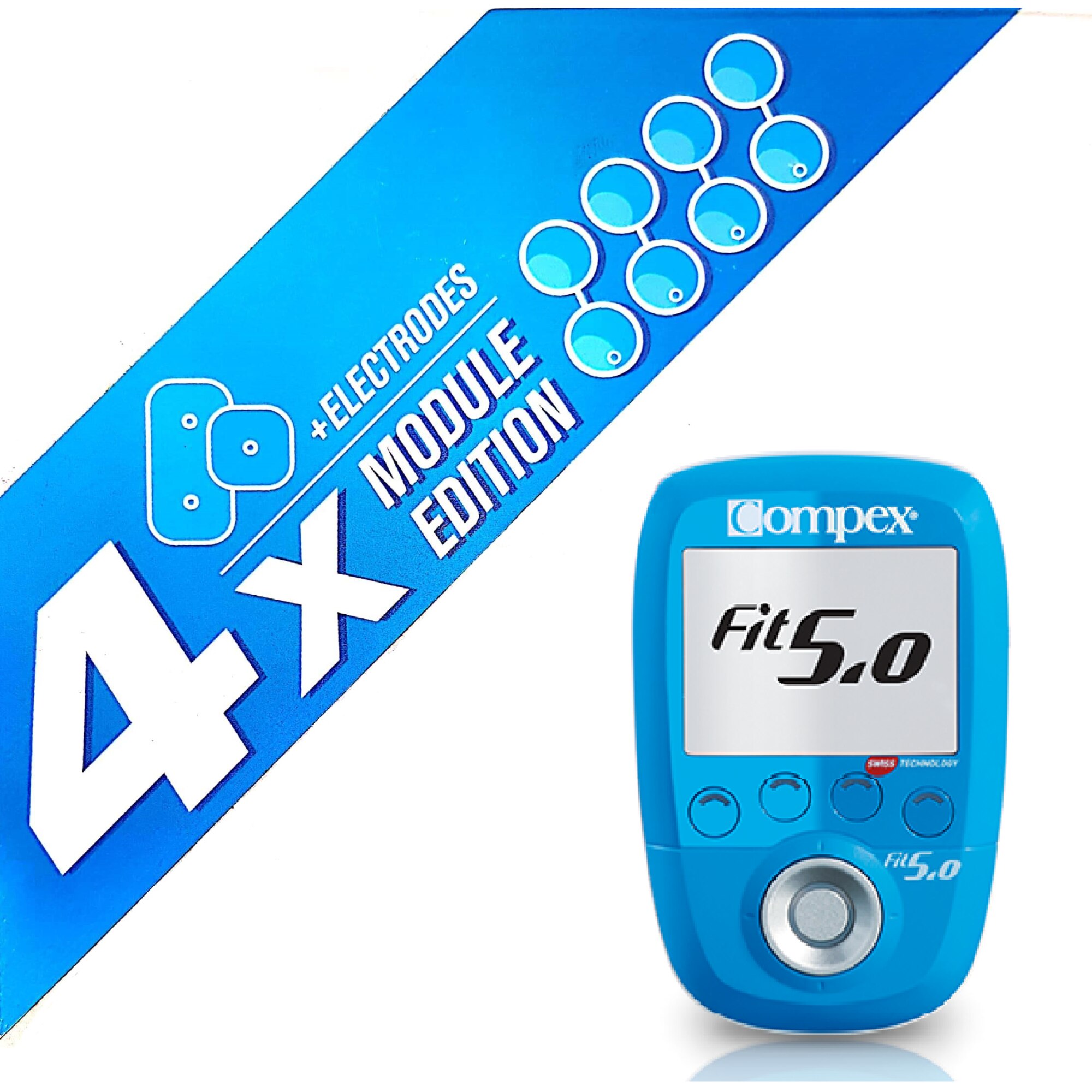 Aparat electrostimulare Compex FIT 5.0 cu 4 module, wireless - eMAG.ro