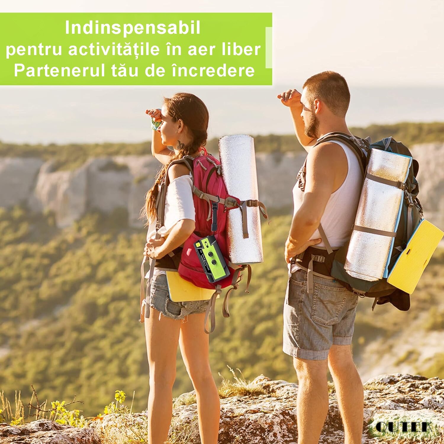 Radio portabil camping cu lampa LED, ajutor situatii de urgenta, cu ...