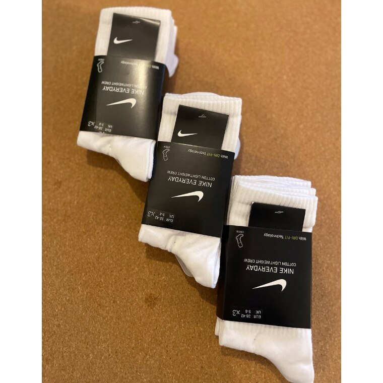 Set 3 perechi sosete sport barbati, Nike, Bumbac/Poliester/Nylon ...