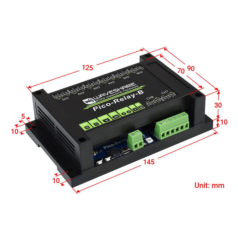 Modul Releu 8 Canale Pentru Raspberry Pi Pico Waveshare Pico Relay B Emag Ro