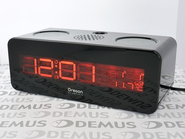 Ceas Oregon Scientific RRM320P, cu proiectie, alarma si radio, Negru ...
