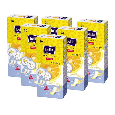 Absorbante zilnice Bella Aroma Energy, 6 x 20, 120 buc - eMAG.ro