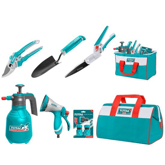 Set total de scule de gradina si geanta - eMAG.ro