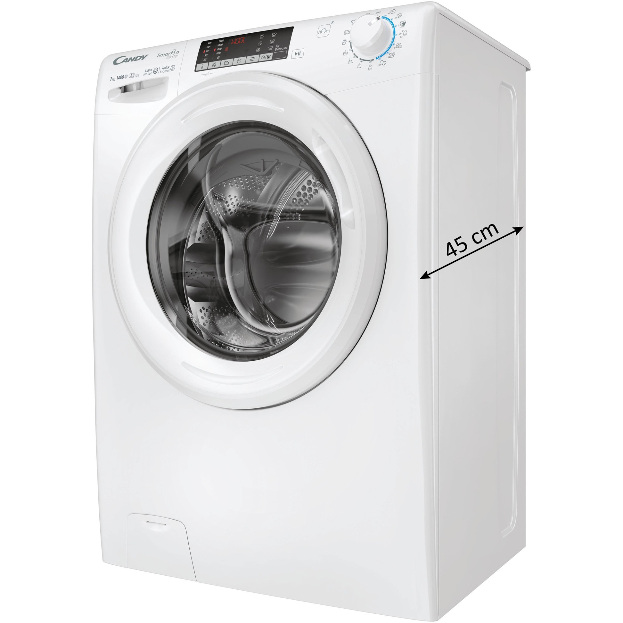 Candy Smart Pro Inverter CO4474TWM6/1-S, Slim mosógép 7 kg, 1400 ford ...