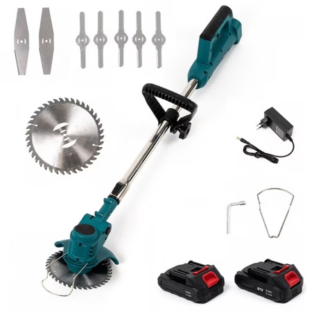 Motocoasa Electrica Barste, 2 acumulatori, putere 21v, Tija Telescopica ...
