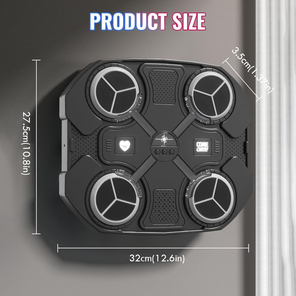 Set masina de box cu manusi, Excitat®, conexiune Bluetooth, difuzor ...