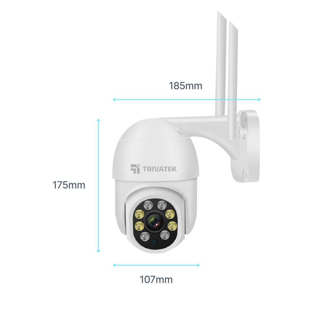 Camera de Supraveghere WIFI TRIVATEK™ IP9, 8MP, Exterior/Interior ...