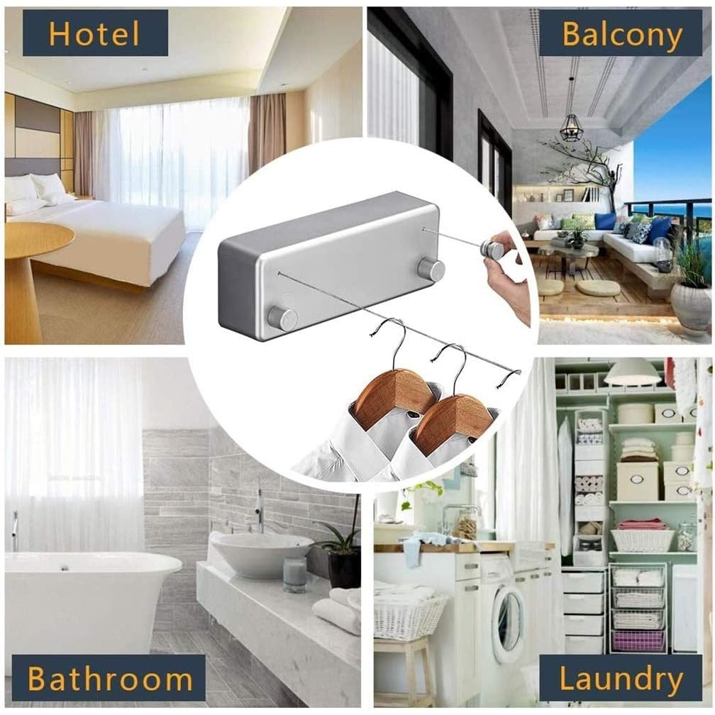 Uscator rufe de perete, retractabil cu capacitate mare de uscare ...