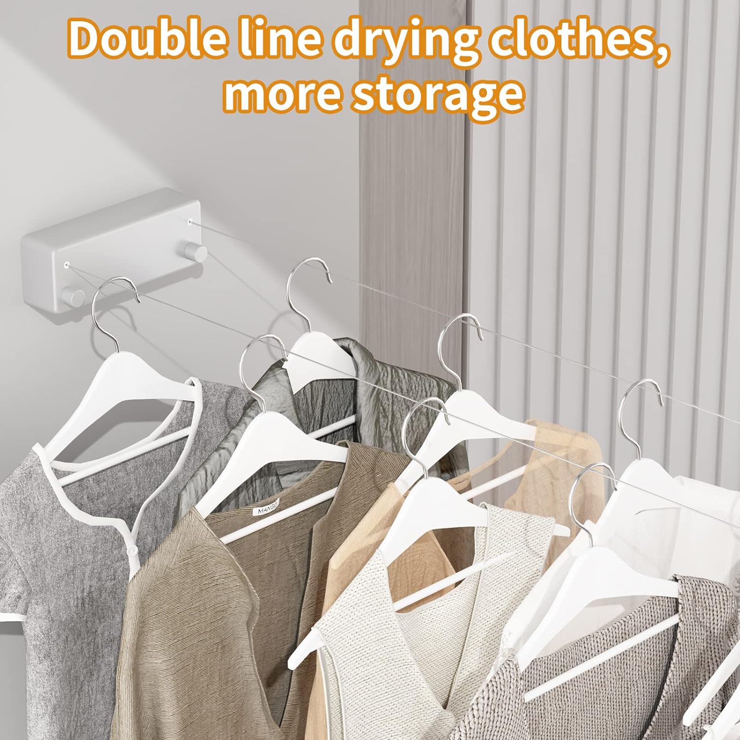 Uscator rufe de perete, retractabil cu capacitate mare de uscare ...