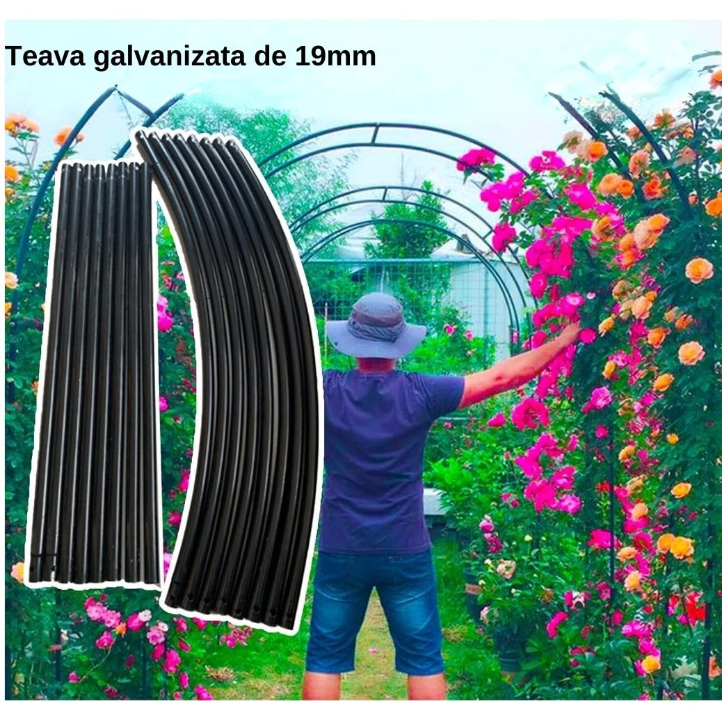 Arcada metalica pentru flori, Pergola rezistenta pentru gradina, suport ...