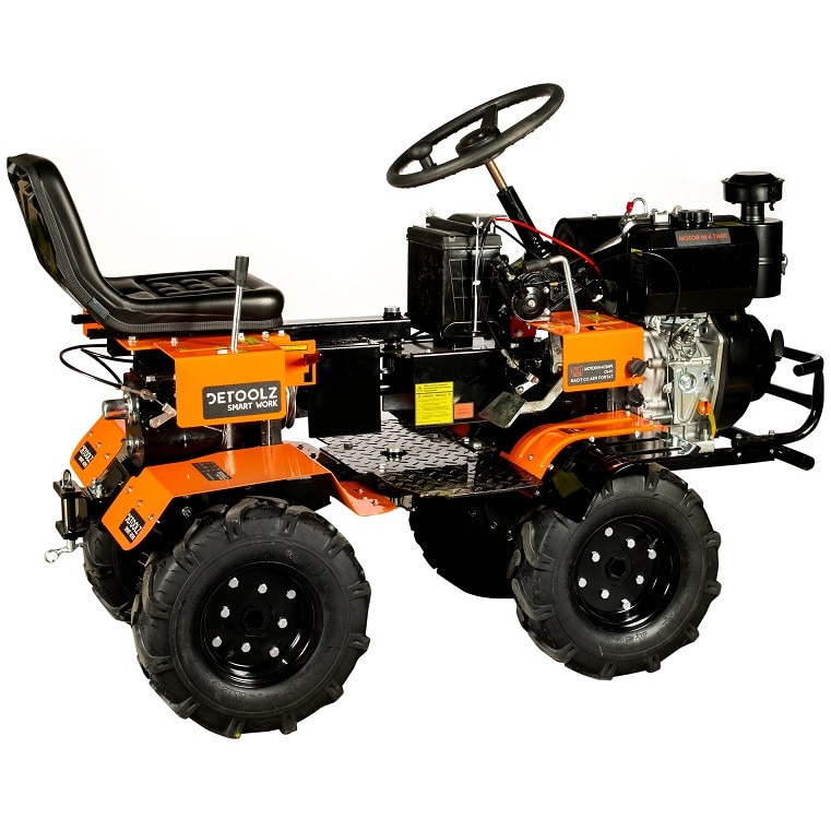 Mini tractor Detoolz, motorina, 17CP, 530CC, 4T - eMAG.ro