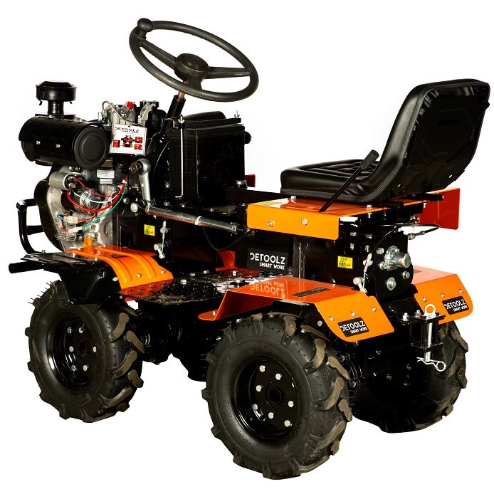 Mini tractor Detoolz, motorina, 17CP, 530CC, 4T - eMAG.ro