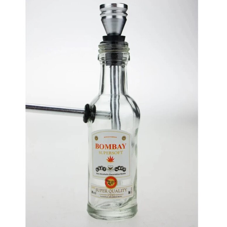 Bong Bombay pentru tutun plante, design sticla 15cm - eMAG.ro