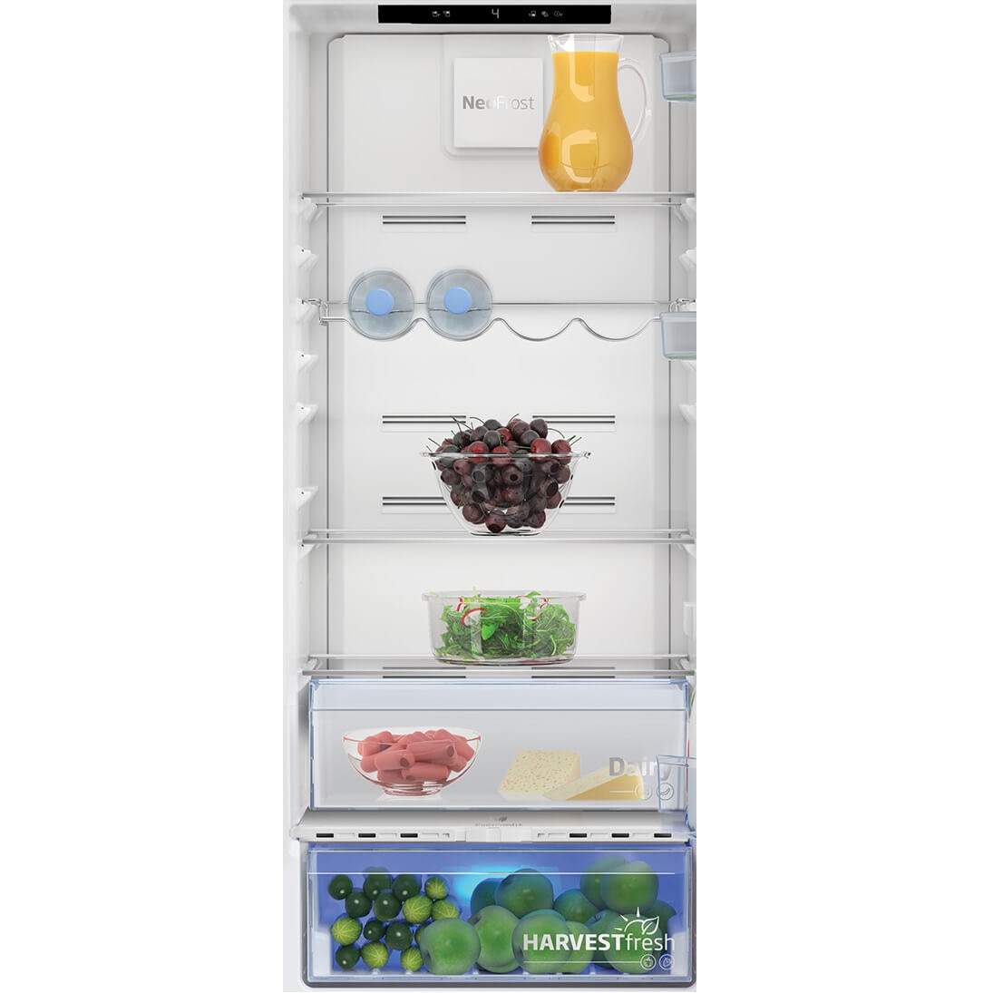 Combina frigorifica incorporabila Beko BCNA306E5SN, 284 l,NeoFrost Dual ...