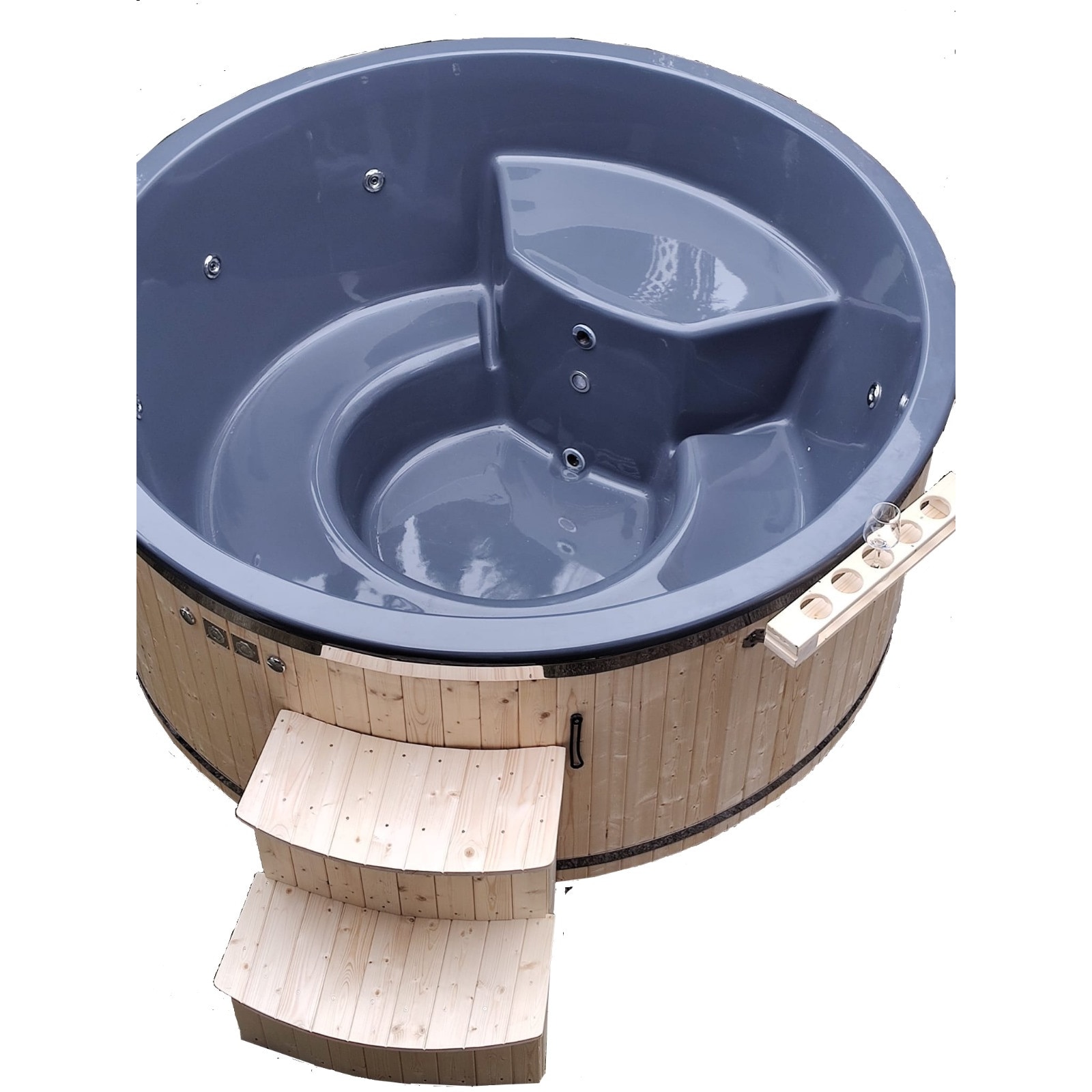 Ciubar din fibra de sticla, diametru extern 2.25 m, 6-8 persoane - eMAG.ro