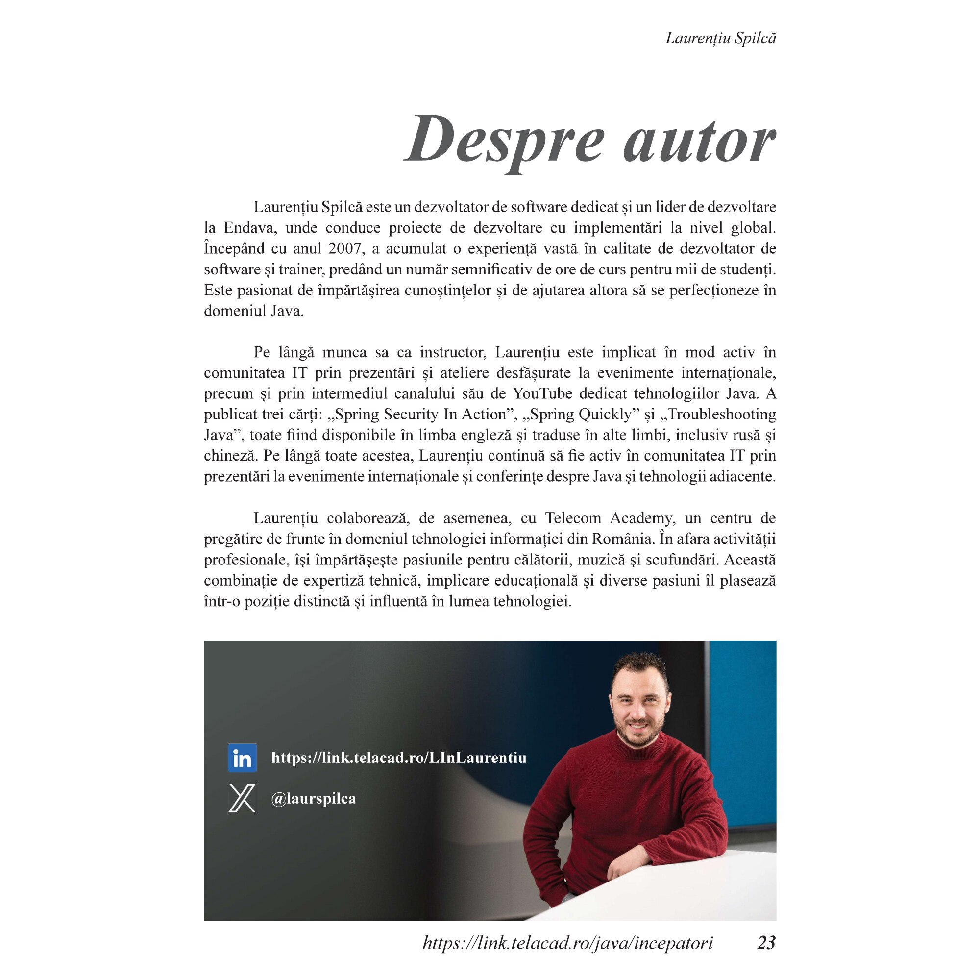 Java Ghidul practic si interactiv pentru incepatori, Laurentiu Spilca ...