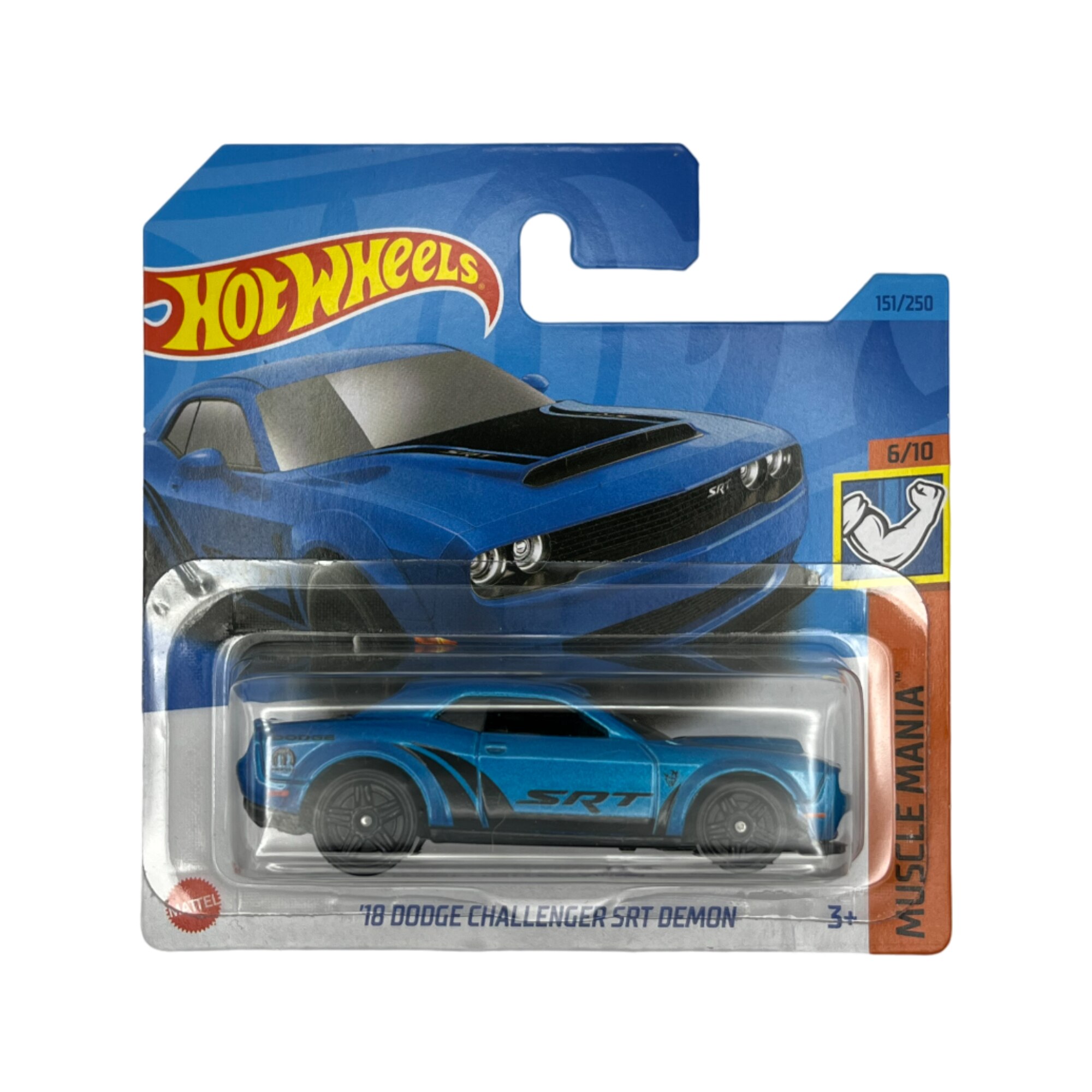 Masinuta metalica Hot Wheels Dodge Challenger SRT Demon '18, albastru ...