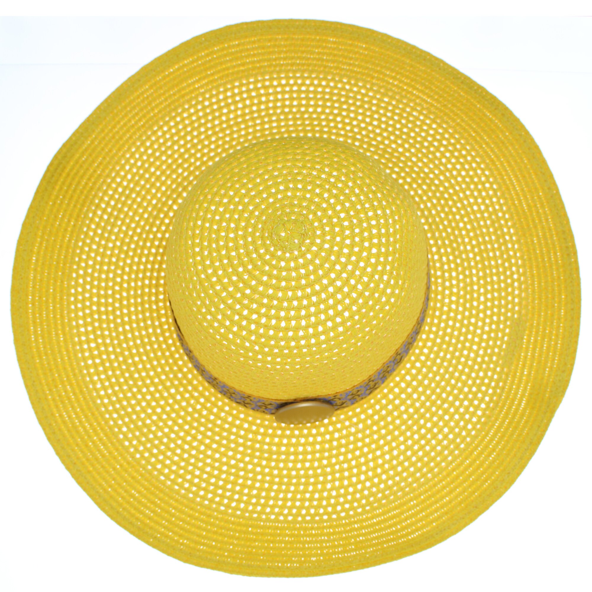 Palarie de soare, dama, bor mare, Anoul, din paie de hartie, marime ...