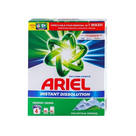 Set 5 x Detergent de Rufe Pudra Automat Ariel, Mountain Spring, 300 g ...