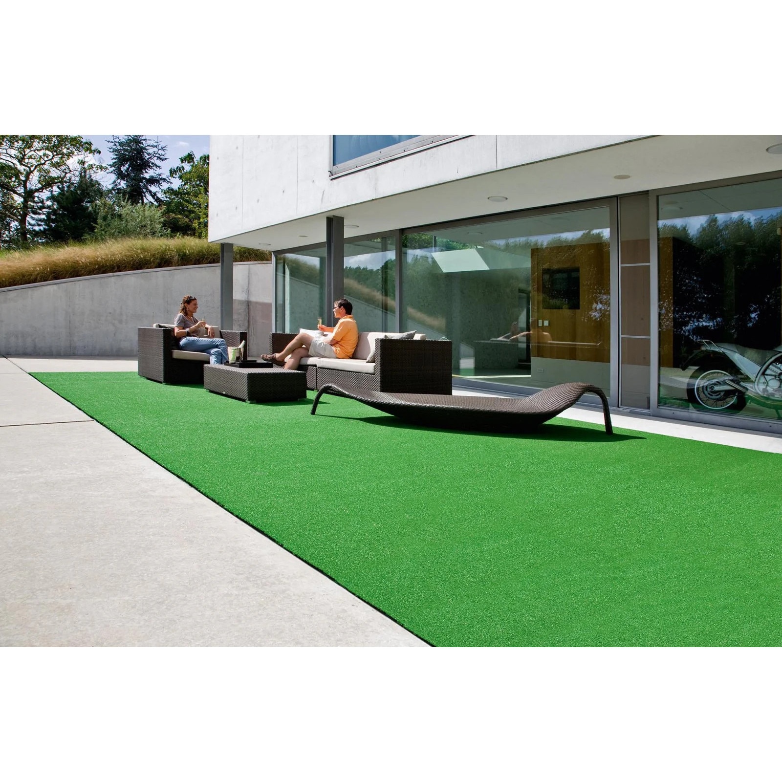 Covor Iarba Artificiala Tip Gazon, Home Vista, 7 mm, Verde, 300x300 cm ...