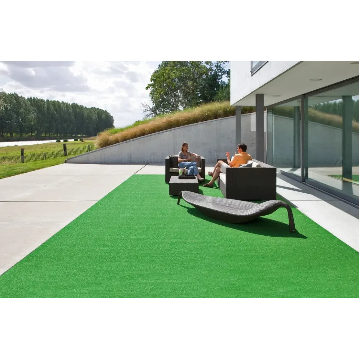 Covor Iarba Artificiala Tip Gazon, Home Vista, 7 mm, Verde, 300x300 cm ...