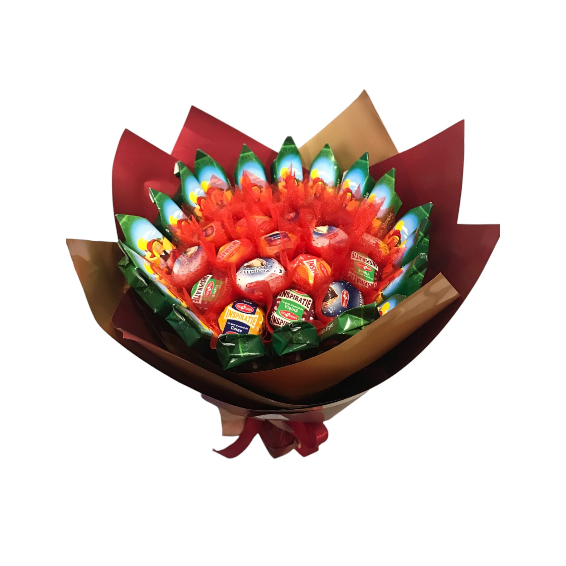 Buchet dulce din bomboane Bucuria, 37 praline - eMAG.ro