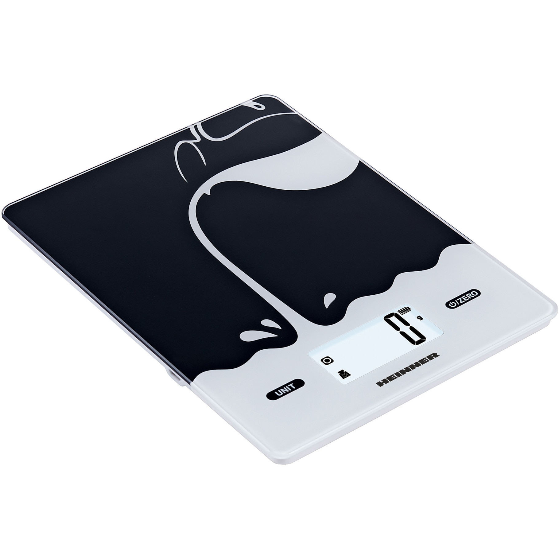 Cantar de bucatarie Heinner HKS-BK5USB, 5kg, sticla securizata 3mm, display lcd, control touch ...