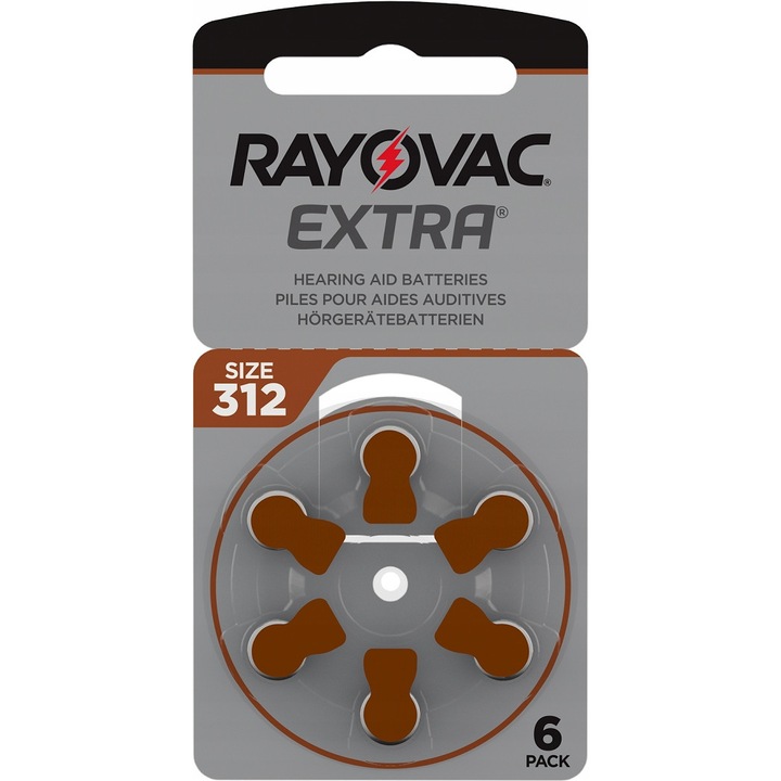 Set 60 baterii Rayovac, Extra Advanced, 312, ZincAir - eMAG.ro