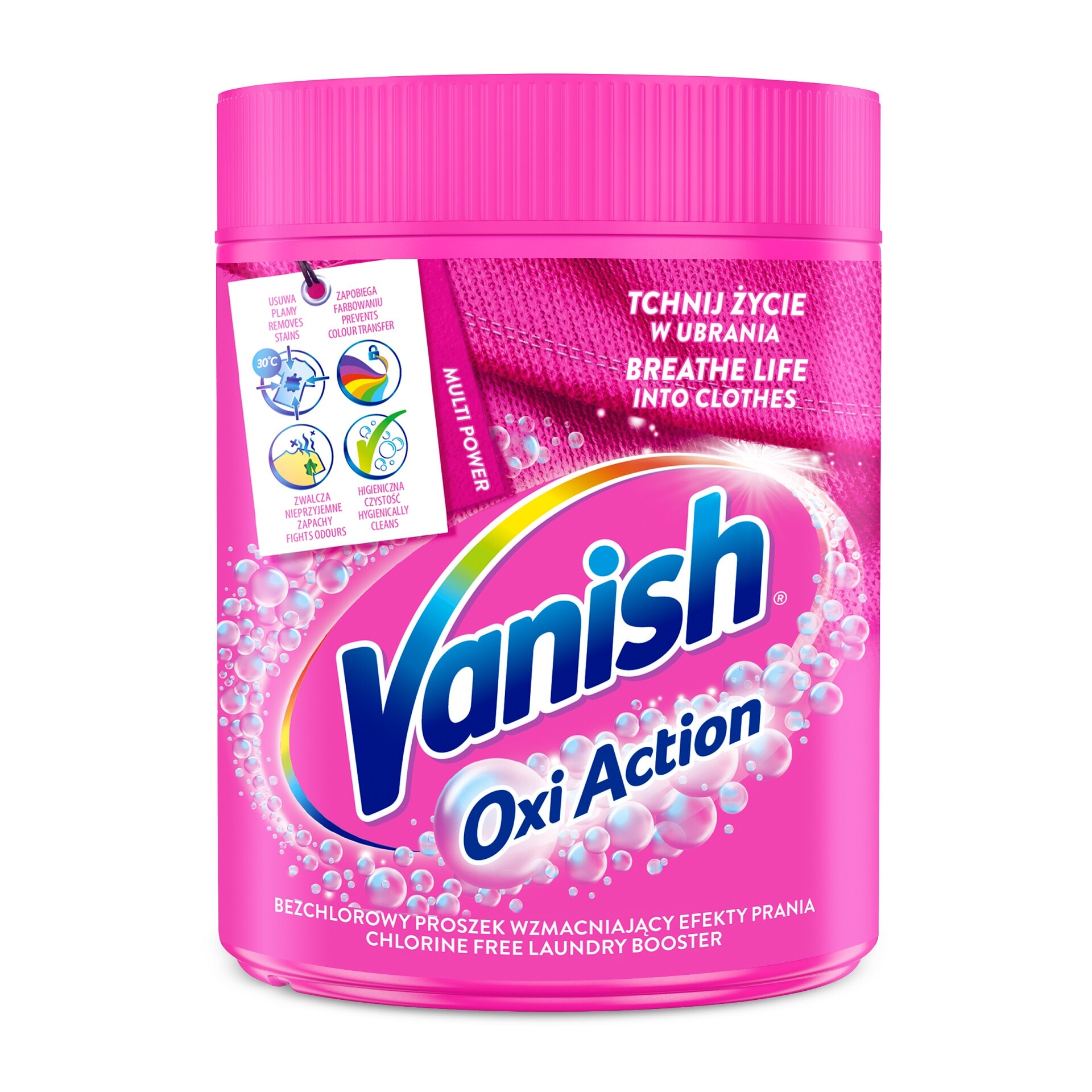 Комплект прах за премахване на петна за бели/цветни дрехи, Vanish, Oxi Action, 2 x 470g - eMAG.bg