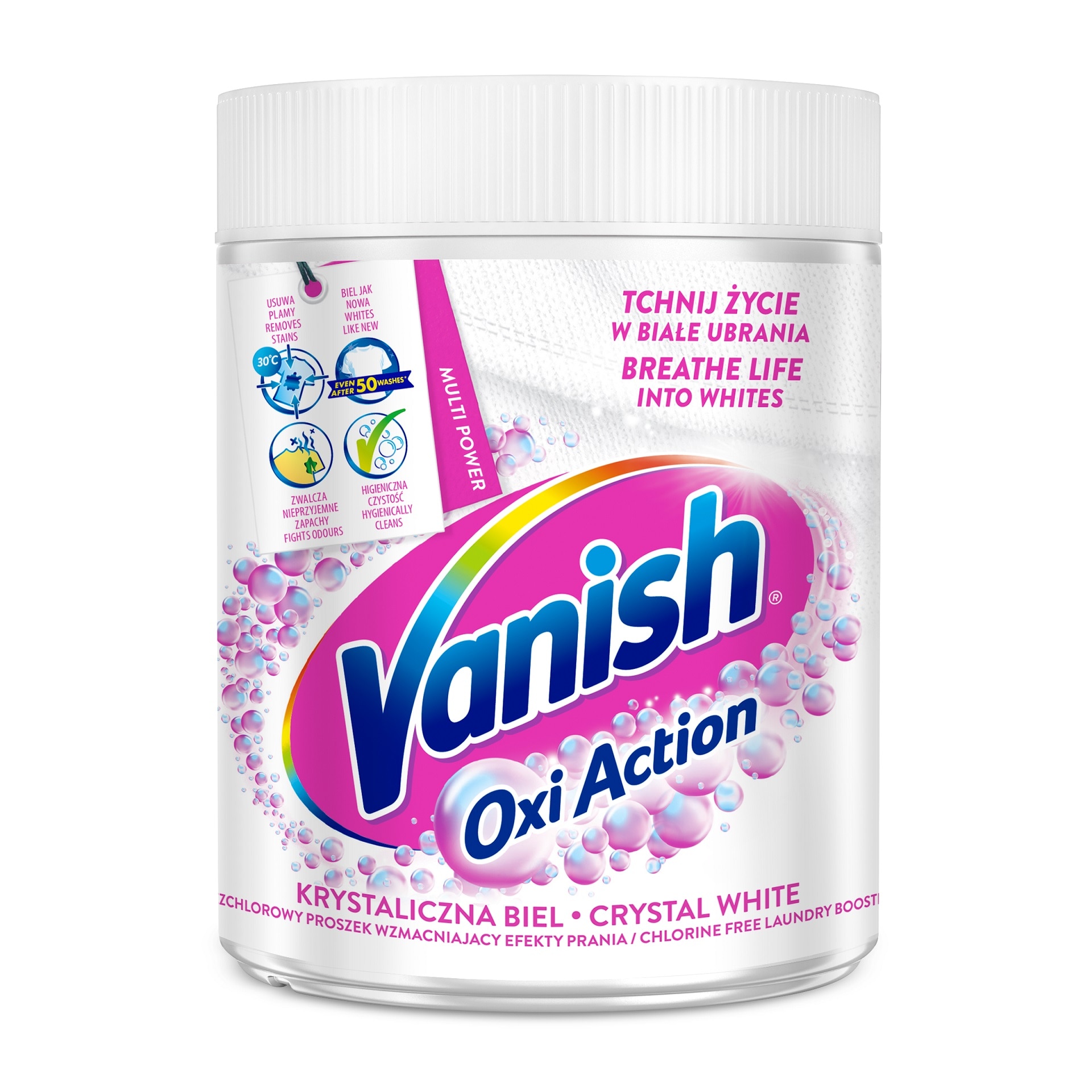 Комплект прах за премахване на петна за бели/цветни дрехи, Vanish, Oxi Action, 2 x 470g - eMAG.bg