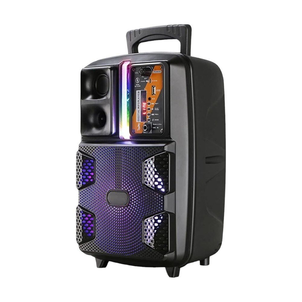 Boxa portabila 30W P.M.P.O, BT/FM/AUX/USB, microfon, telecomanda - eMAG.ro