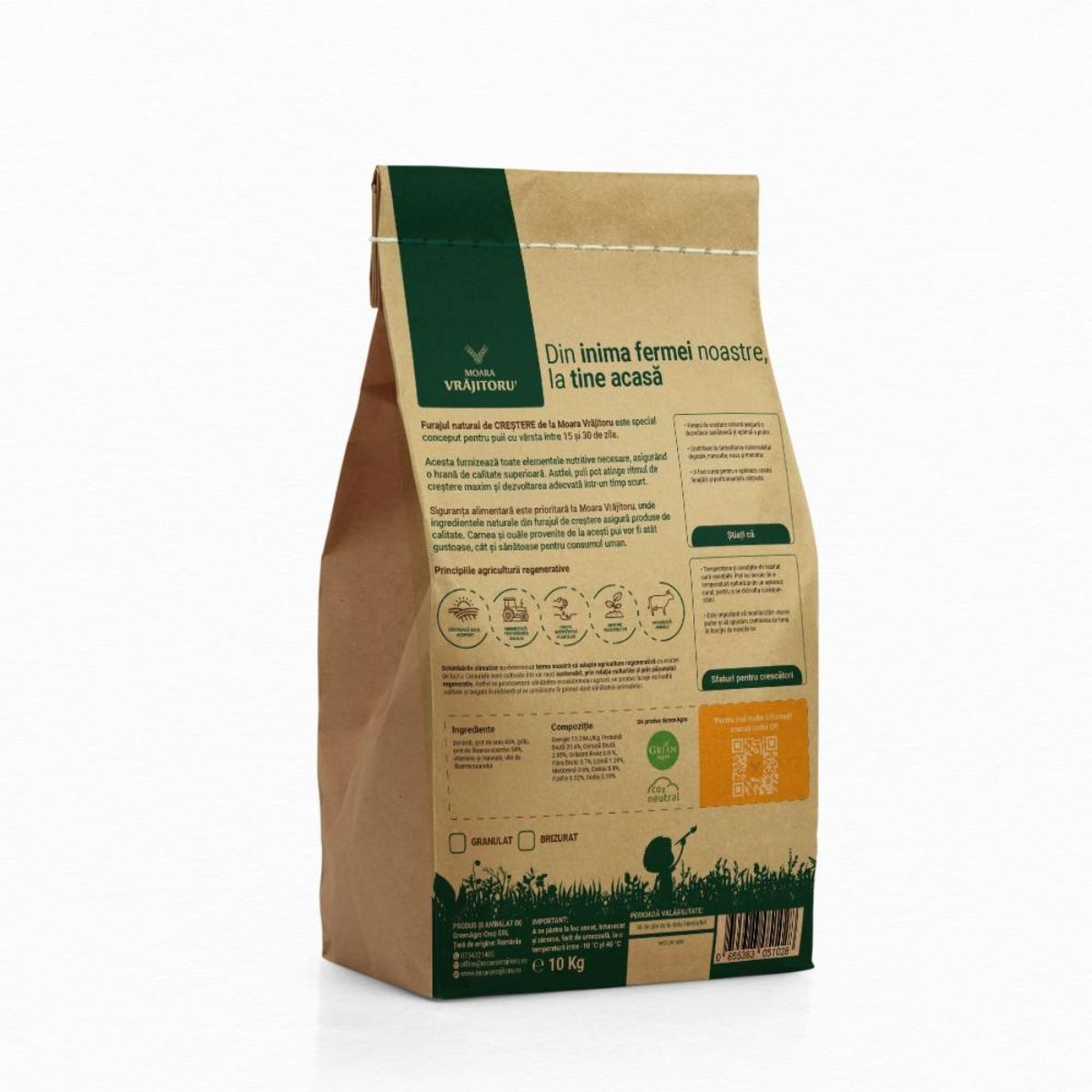 Furaj natural de crestere, faza 2, granulat, 20.6% proteina, 5 kg ...
