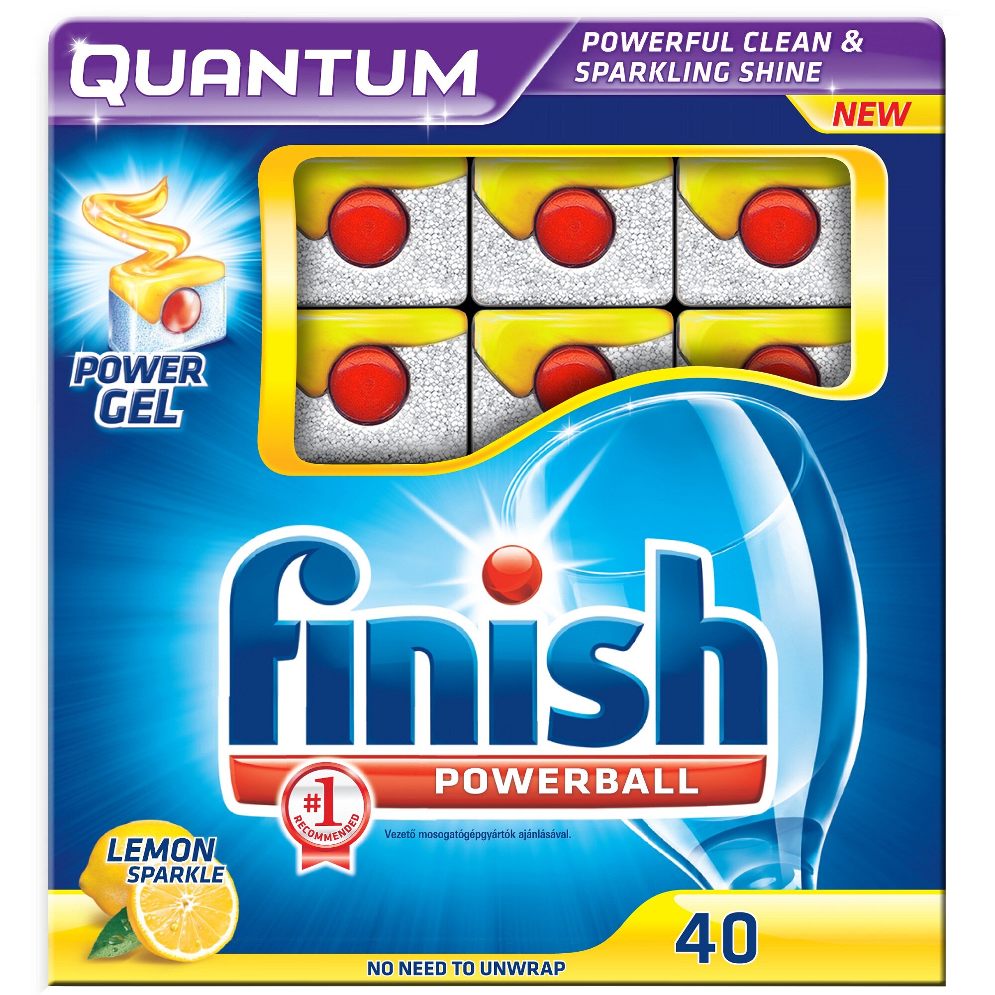 Tablete Finish Quantum, Lemon, 40 buc, 830 g - eMAG.ro