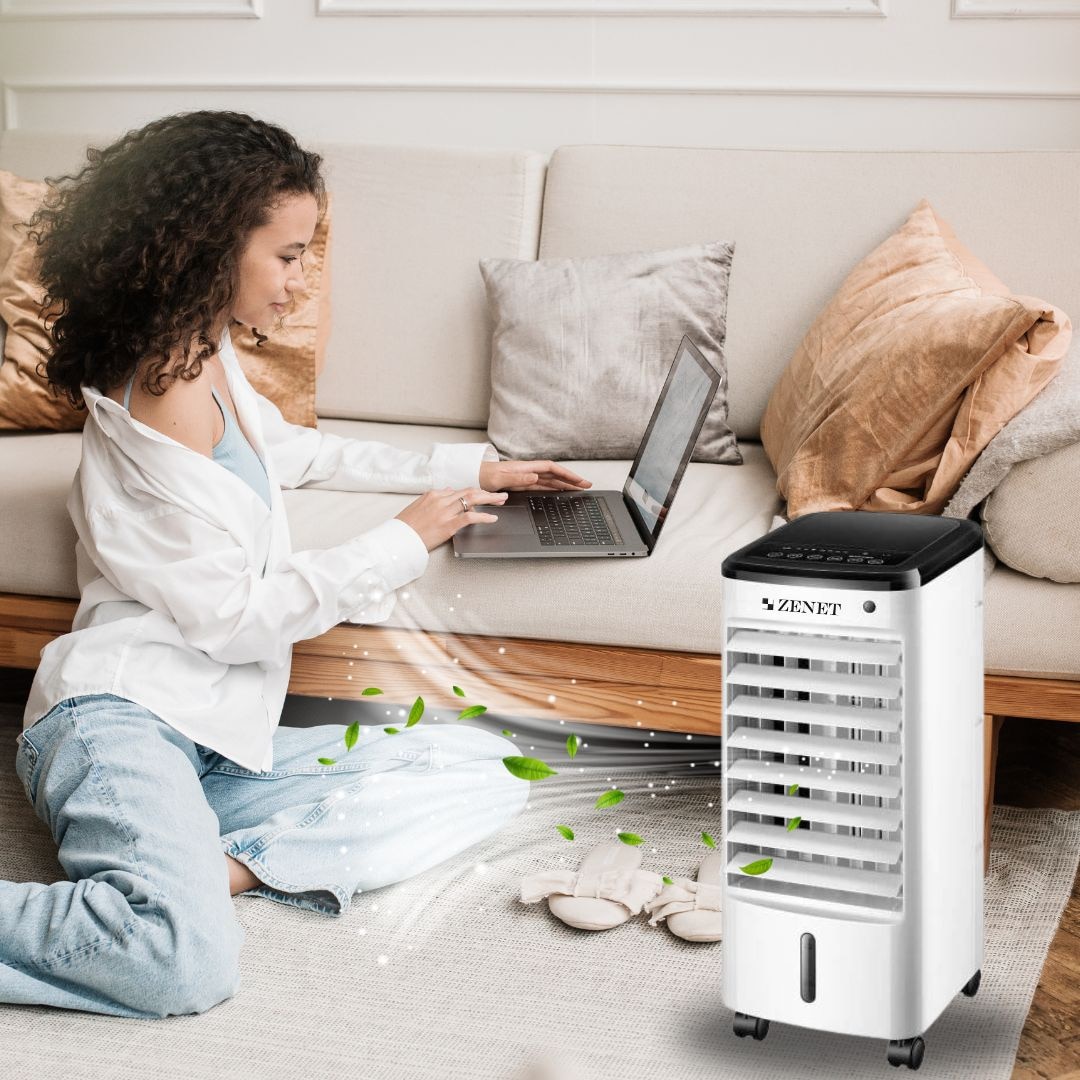 Преносим мобилен охладител за въздух Air Cooler ZENET ZET - eMAG.bg