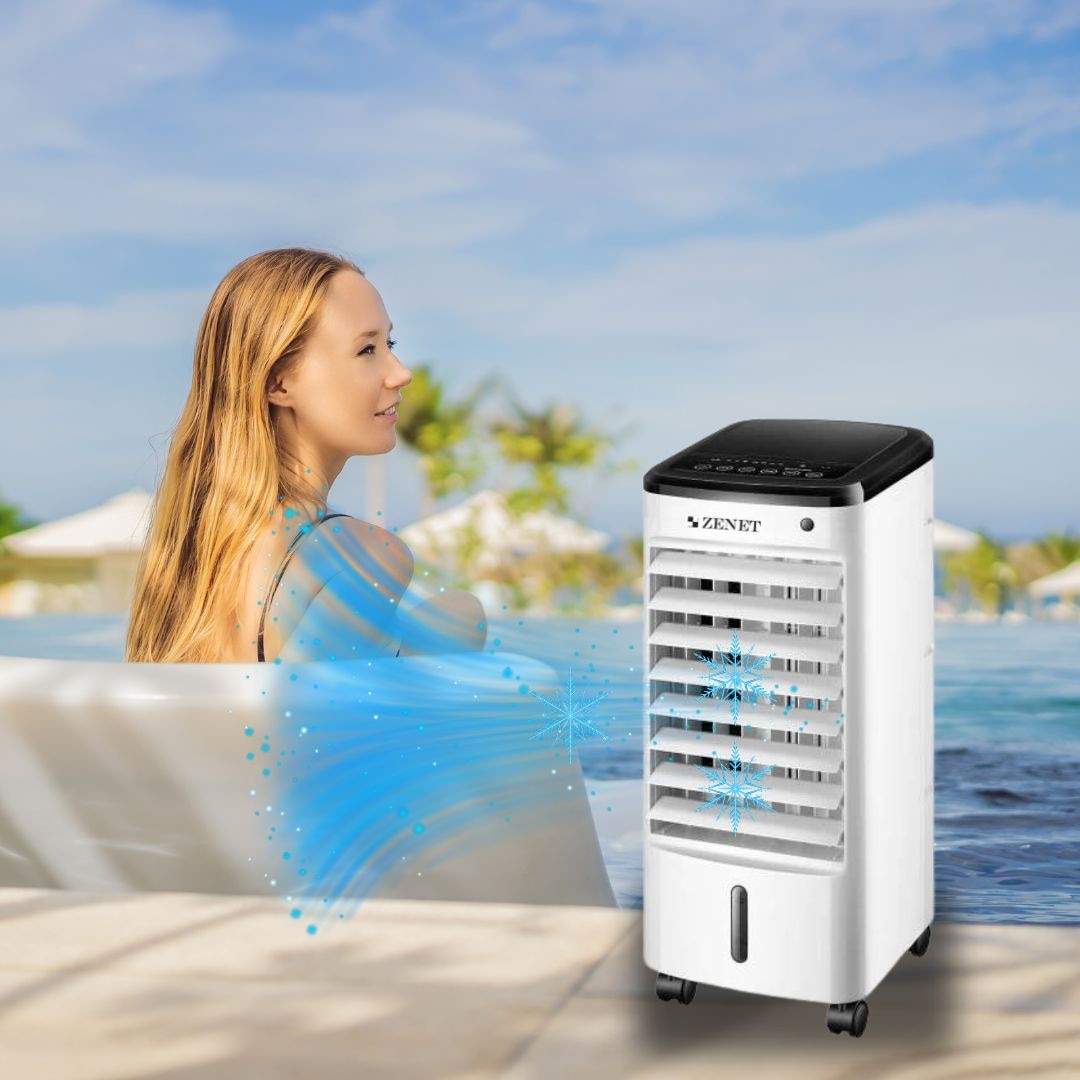 Преносим мобилен охладител за въздух Air Cooler ZENET ZET - eMAG.bg