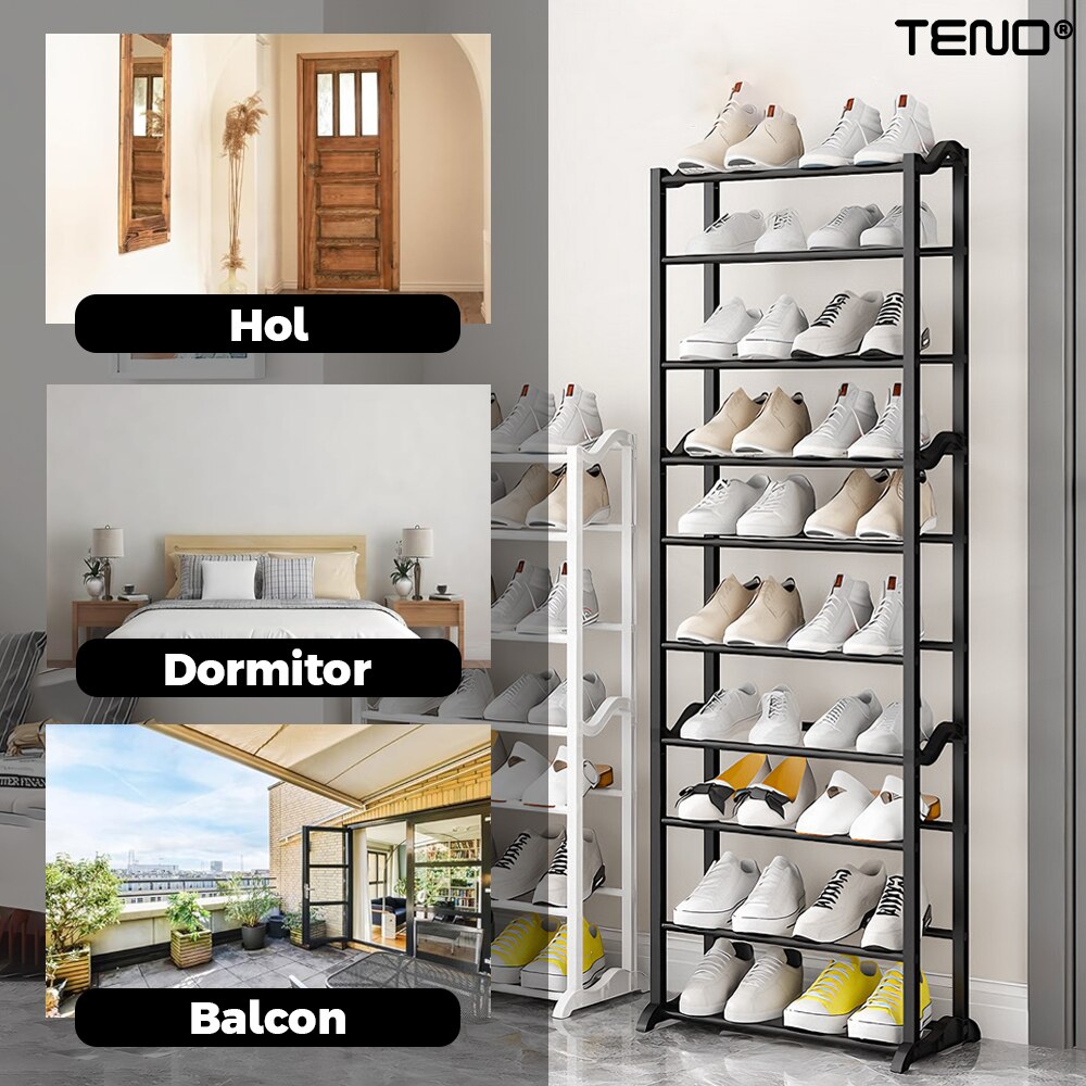 Pantofar tip Raft Teno®, pentru incaltaminte, 10 niveluri, capacitate ...