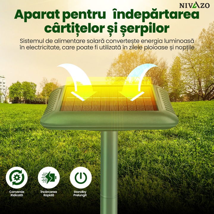 Aparat anti cartite Nivazo®, 2 moduri, acoperire 360°, raza actiune ...