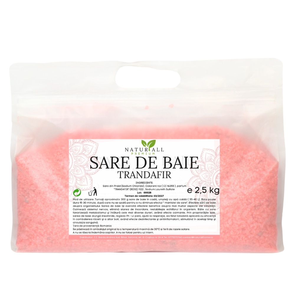 Sare De Baie Cu Ulei Esential De Trandafir 25 Kg Emagro