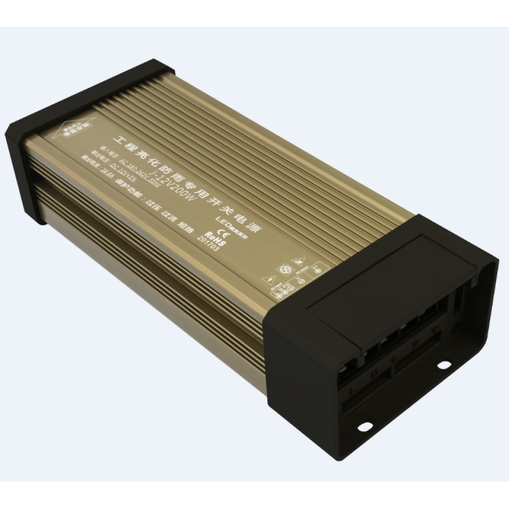 Alimentator LED, Driver D. IP43, 220Vac - 12Vdc, 16.7A, 200W - eMAG.ro