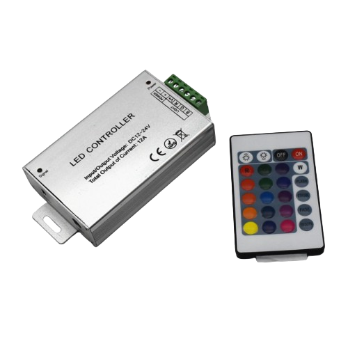 Controller banda LED RGB, 12V, 144W, telecomanda IR 24 taste - eMAG.ro