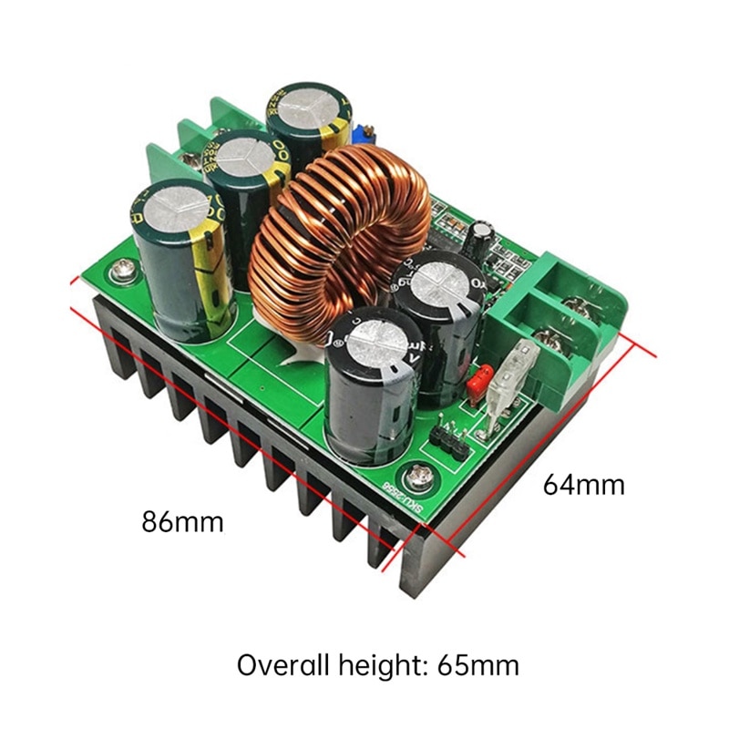 Convertor ridicator de tensiune step-up DC-DC de la 10-36V la 12-80V, 1200W - eMAG.ro