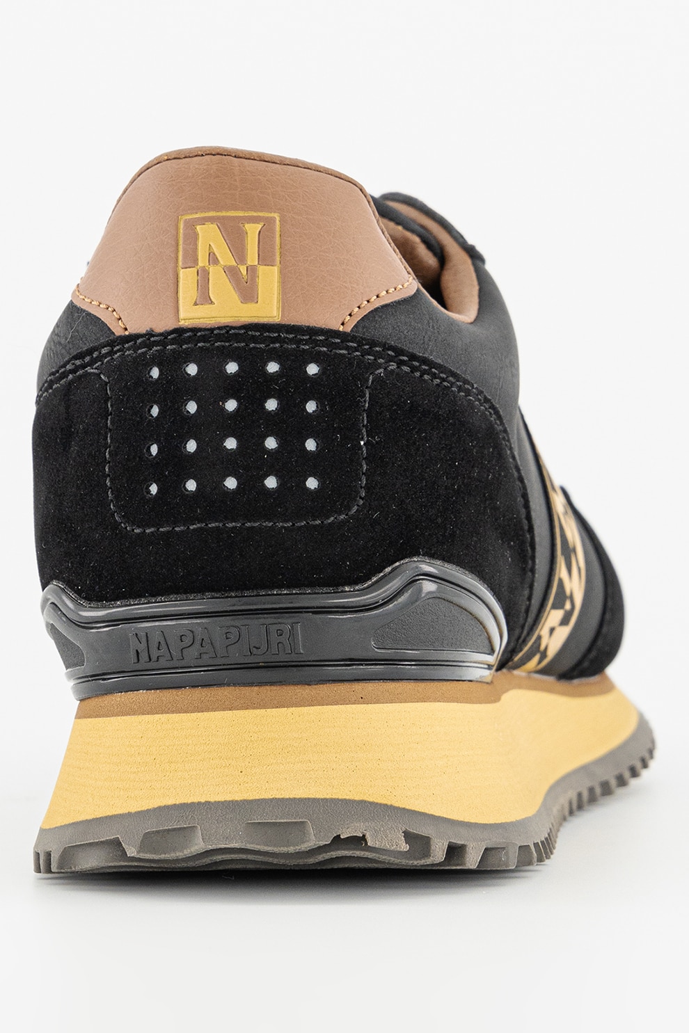 Napapijri, Pantofi sport low-cut Cosmos, Negru, Bej, Maro fango, 10 ...