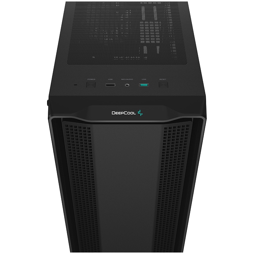 Carcasa DeepCool CC560 V2, Mid-Tower, fara sursa, ATX negru - eMAG.ro