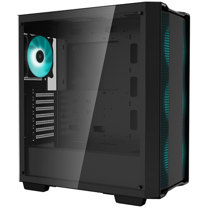 Carcasa DeepCool CC560 V2, Mid-Tower, fara sursa, ATX negru - eMAG.ro